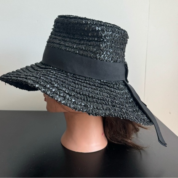 Sears Millinery | Accessories | Vintage Sears Millinery Black Straw Hat ...